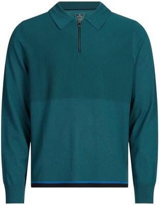 Paul Smith Pull col zipp&eacute; en laine m&eacute;rinos