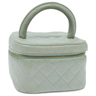 Chanel Pre-owned Cuir trousses-de-toilette - Femme - Pre-owned - Bleu - Taille: ONE Size