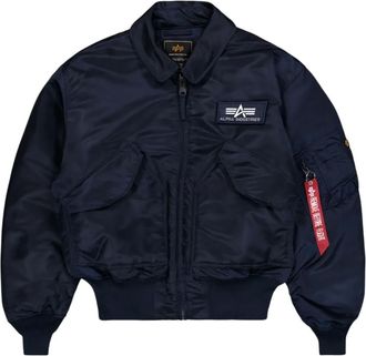 Alpha Industries Femme, Vestes, Bleu, Taille: 42 FR Cwu-45 Heritage Bomber Jacket Rep