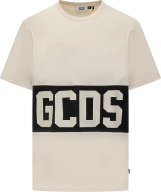 GCDS T-Shirt mit Einsätzen - Nude