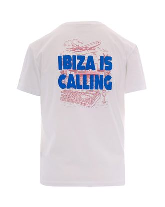 MC2 Saint Barth Womens T-Shirt Emilie Ibiza Is Calling White Cotton T-Shirts & Jerseys