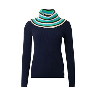 Sunnei Sunnei, Femme, Pulls, Bleu, Taille: 36 FR Folded Top