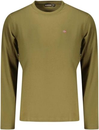 Napapijri Homme, Tops, Vert, Taille: 3XL Verde Cotton T-Shirt