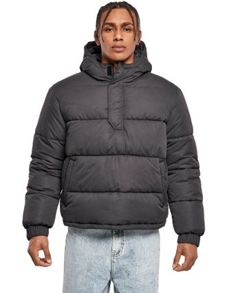 Urban Classics Herren Jacke Hooded Cropped Pull Over Jacket black S