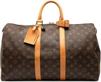 Louis Vuitton Weekender - Monogram Keepall 45 - Gr. unisize - in Braun - f&uuml;r Damen