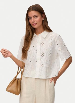 Vero Moda Hemd Eliza 10342754 Wei&szlig; Regular Fit