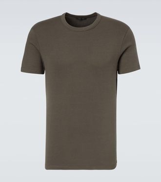 Tom Ford T-shirt en coton m&eacute;lang&eacute;