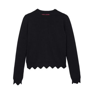 Marc Jacobs Scallop Daisy Cardigan - - Knitwear - Damen - Schwarzk - S