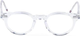Thom Browne Femme, Accessoires, Blanc, Taille: ONE Size Round - Crystal RX