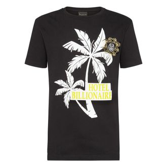 Billionaire Boys Club Homme, Tops, Noir, Taille: XS T-Shirt Col Rond MC Palms
