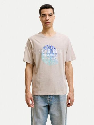 Jack & Jones Jack & Jones T-Shirt Gradient Print 12288094 Hellbeige Regular Fit