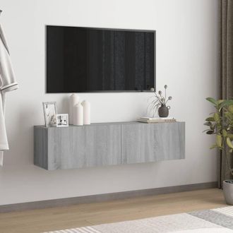 vidaXL Vidaxl - Mobile Muro Tv Grigio Sonoma 120x30x30cm Legno Ingegnerizzato