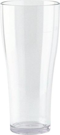 WACA 1737 Bierbecher Kunststoffbecher 300 ml Dm 75 mm, Farbe:glasklar