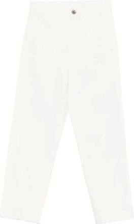 Eleventy Femme, Pantalons, Blanc, Taille: 36 FR Straight Pantalons