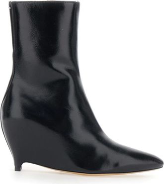 Maison Margiela Femme, Chaussures, Noir, Taille: 39 EU Bottine &agrave; Talon avec D&eacute;tails en Cuir