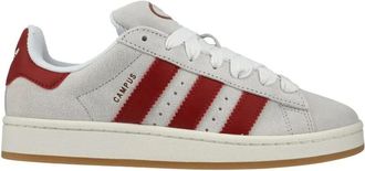 adidas Low-Top Sneaker - Low-Top Suede Sneakers With Iconic Red Stripes - Gr. 42 (EU) - in Wei&szlig; - f&uuml;r Damen