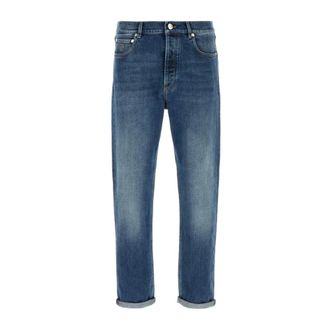 Brunello Cucinelli Schlanke Mid-Rise-Jeans - - Jeans - Herren - Blau - XL