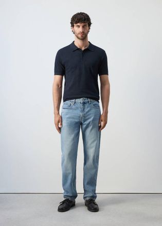 Mango Jean Bob regular-fit bleu moyen - Homme - 38 - MANGO MAN