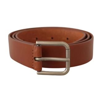 Dolce & Gabbana Homme, Accessoires, Brun, Taille: ONE Size Leather Belt Casual Style