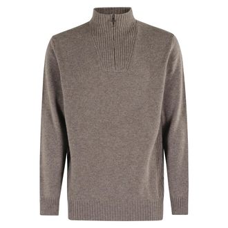Barbour Klassischer Half Zip Pullover - - Knitwear - Herren - Grau - L
