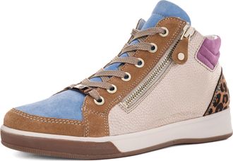 Ara Damen ROM Sneaker, Biscuit,Azzuro,Sand,Natur,Orchidee, 37.5 EU