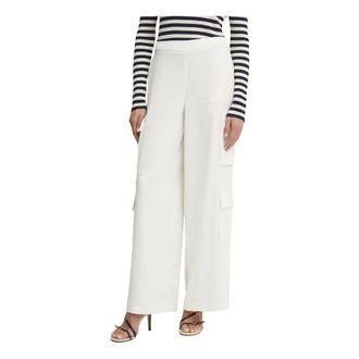 Twinset Femme, Pantalons, Beige, Taille: 42 FR Pantalon Cargo Large Taille Haute