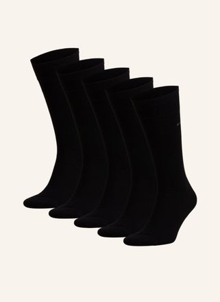 HUGO BOSS 5er-Pack Str&uuml;mpfe schwarz