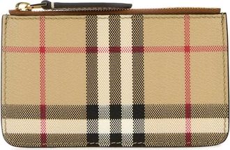 Burberry Femme, Accessoires, Multicolore, Taille: ONE Size Porte-cartes en E-Canvas Imprim&eacute;