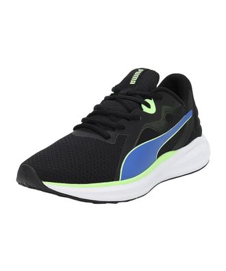 Puma Unisex Adults Sport Shoes TWITCH RUNNER FRESH Road Running Shoes, PUMA BLACK-ROYAL SAPPHIRE-FIZZY LIME, 44.5