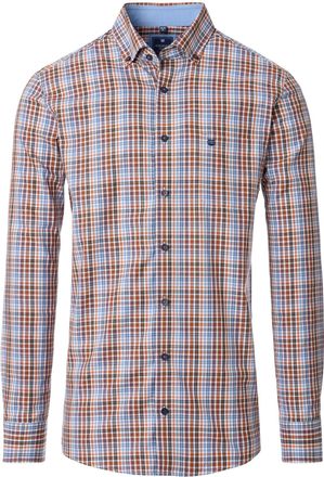 Redmond Comfort Fit - Herren Freizeithemd Langarm Hemd (252005111), Gr&ouml;&szlig;e:4XL, Farbe:Orange (210)