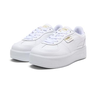 Puma Damen Palermo Elevata Leather Sneakers 35.5, White