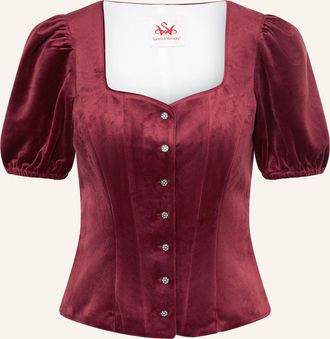 Spieth & Wensky Trachtenmieder Griffin Aus Samt rot