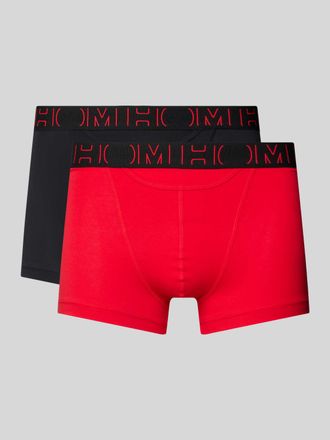 HOM Boxershorts mit elastischem Label-Bund im 2er-Pack