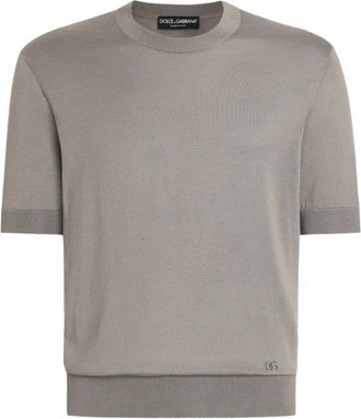 Dolce & Gabbana Homme, Pulls, Gris, Taille: M Dolce & Gabbana T-shirts et Polos