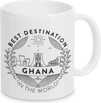 artboxONE Tasse Ghana Badge von Kursat Unsal - Kaffeetasse Reise