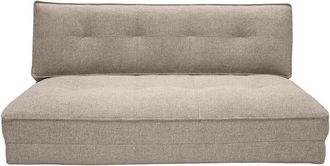 Miliboo Miliboo - Chauffeuse 2 places convertible en tissu taupe sally