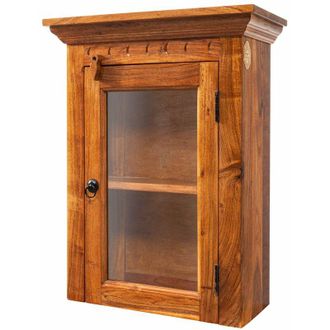 Massivmoebel24 H&auml;ngevitrine Akazie 52x24x69 honig lackiert oxford 01002