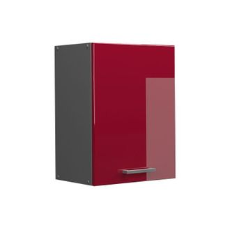 Vicco Elément haut de cuisine R-Line, Rouge bordeaux Haute brillance, 45 cm