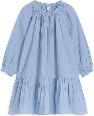 Arket Musselinkleid -Blau