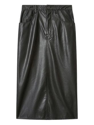 Isabel Marant jupe Nilauria &agrave; coupe mi-longue - Noir