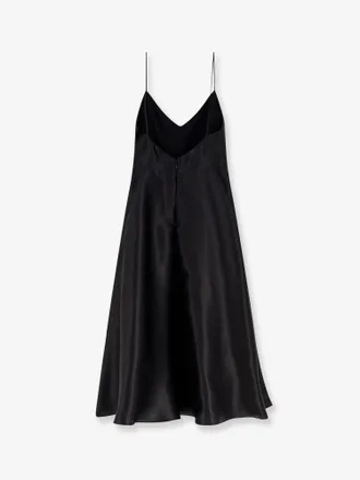 Alberta Ferretti Womens Silk Dress Black