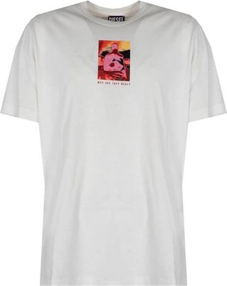 Diesel T-Just T-Shirt - - Tops - Herren - Wei&szlig; - L