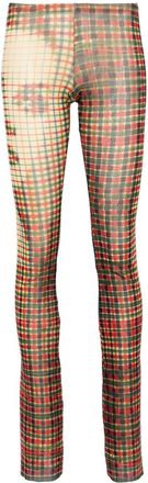 Jean Paul Gaultier Leggings mit Schottenkaro - Rot