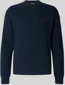 Calvin Klein Jeans Oversized Strickpullover mit gerippten Abschlüssen