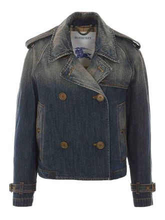 Burberry Veste En Jean - Bleu