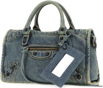 Balenciaga Womens Le City Bag S Blue Borse A Mano