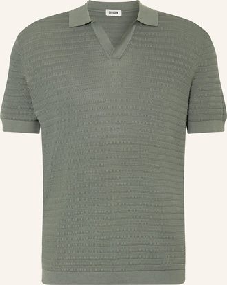 Drykorn Drykorn Strick-Poloshirt Braian gruen