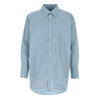 Ami Chemise Bords F Edge Stitching Shirt - - Shirts - Herren - Blau - XS