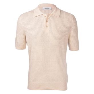 Gran Sasso Ecru Polo Shirt Stilvolles Modell - - Tops - Herren - Beige - 2XL