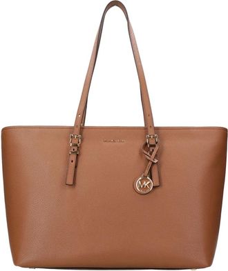 Michael Kors Femme, Sacs, Brun, Taille: ONE Size Quinn Grand Sac Cabas en Cuir Grain&eacute;